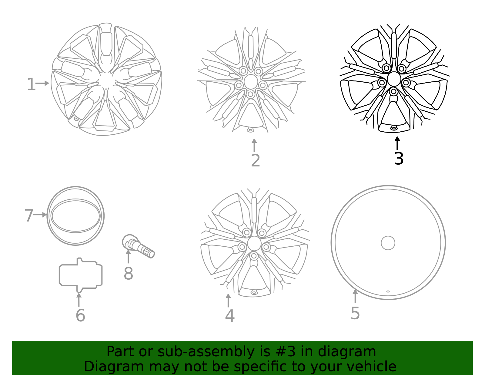 4260D-08030 - Wheel Sub Assembly Clad 2021-2025 Toyota Sienna | Toyota ...