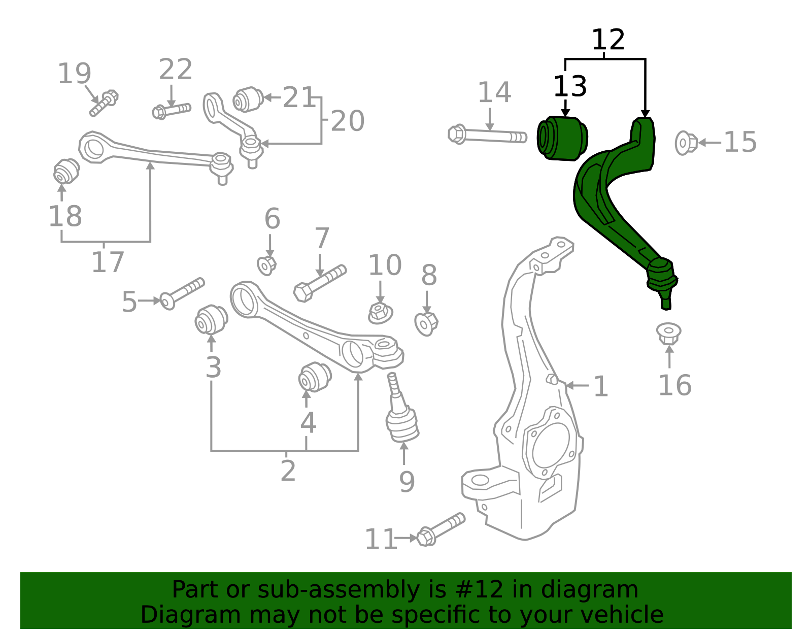 2018-2026 Audi Rear Lower Control Arm 80A-407-693-H | OEM Parts Online