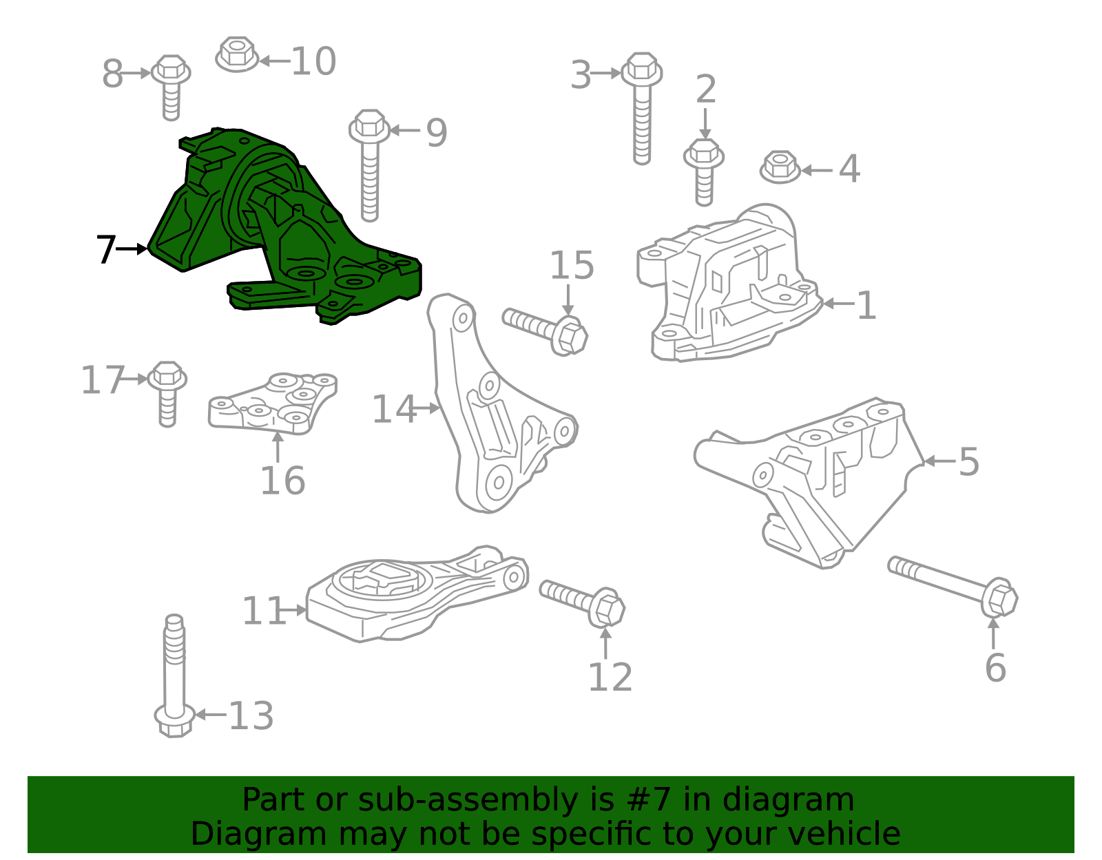 95090590 - OEM GM Upr Trans Mount | GMPartsCenter.net | GM Parts Center