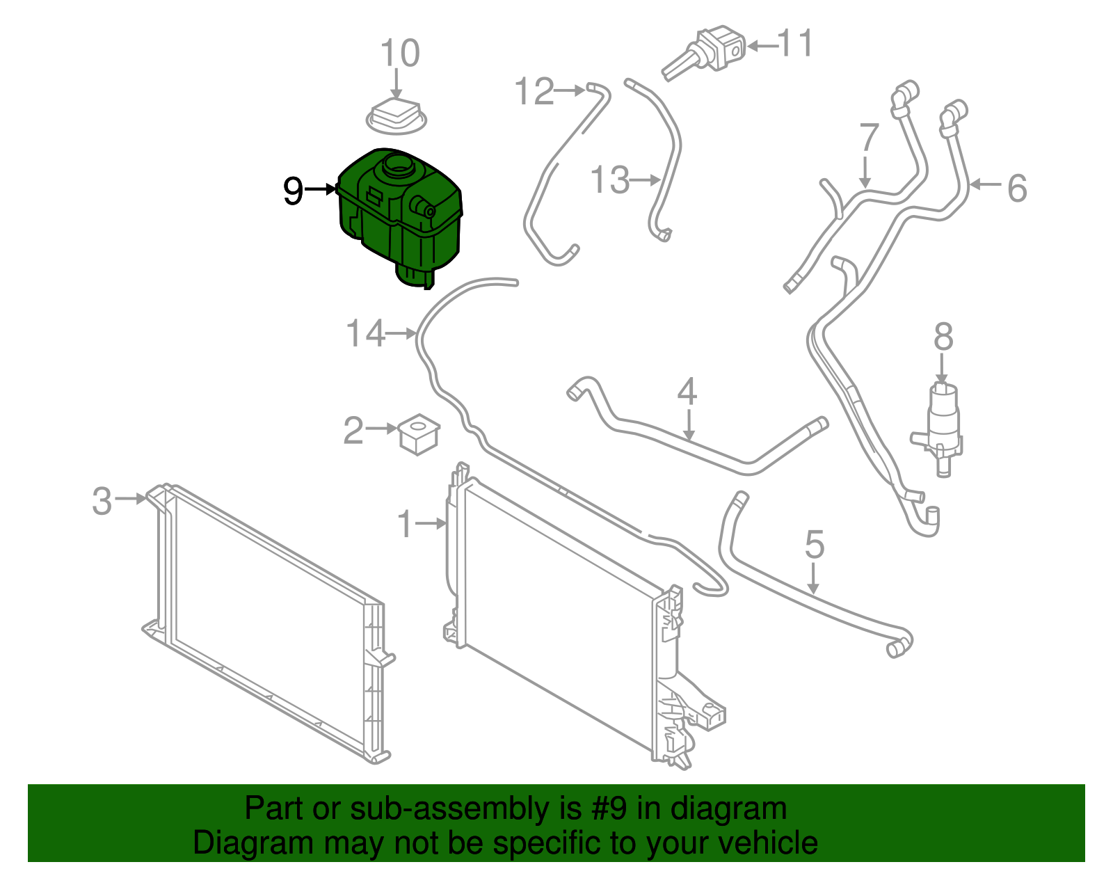 Genuine Expansion Tank for 2005-2014 Volvo | Part# 30760100 | Over 30% ...