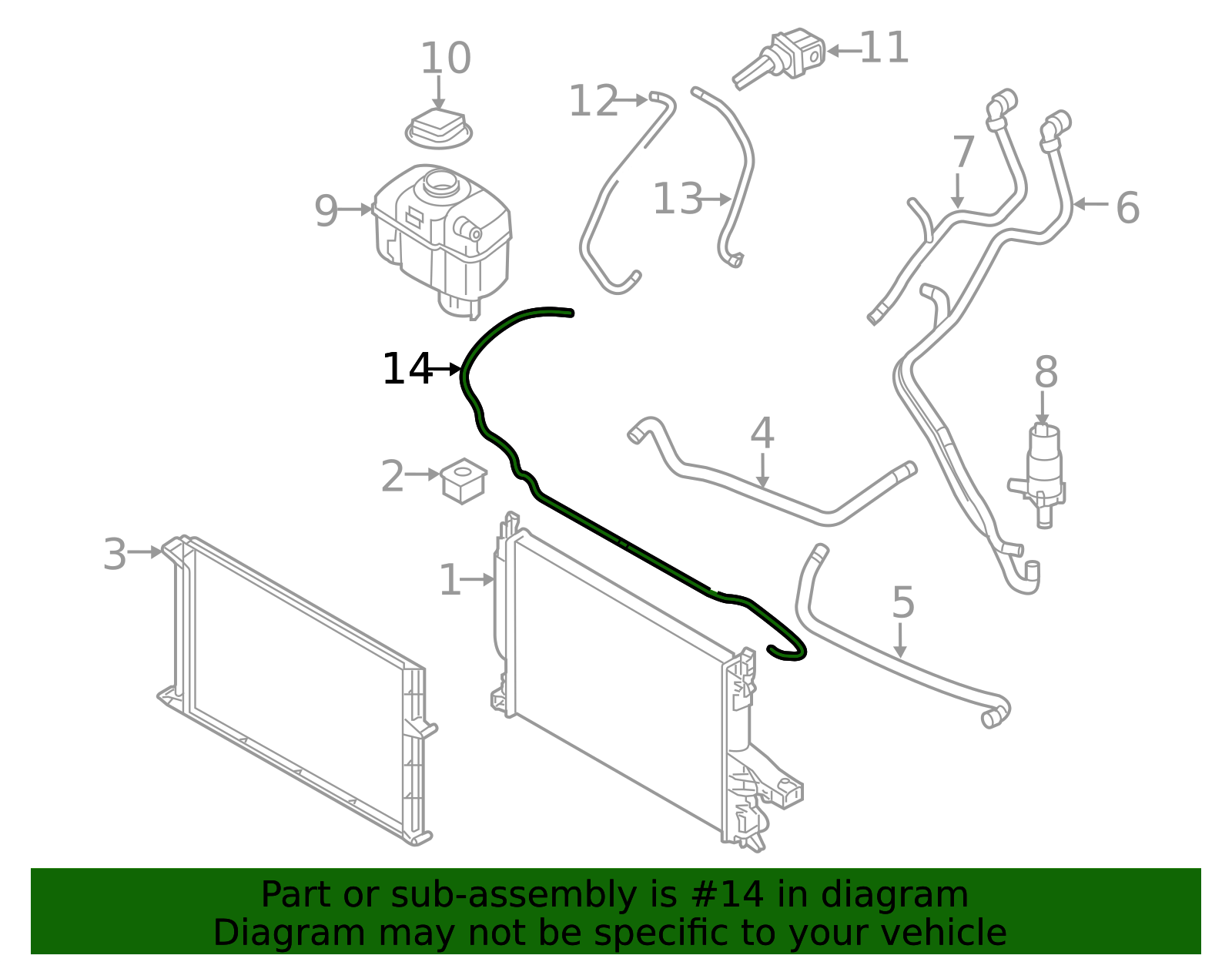 31274505 - Overflow Hose - 2003-2014 Volvo XC90 ...
