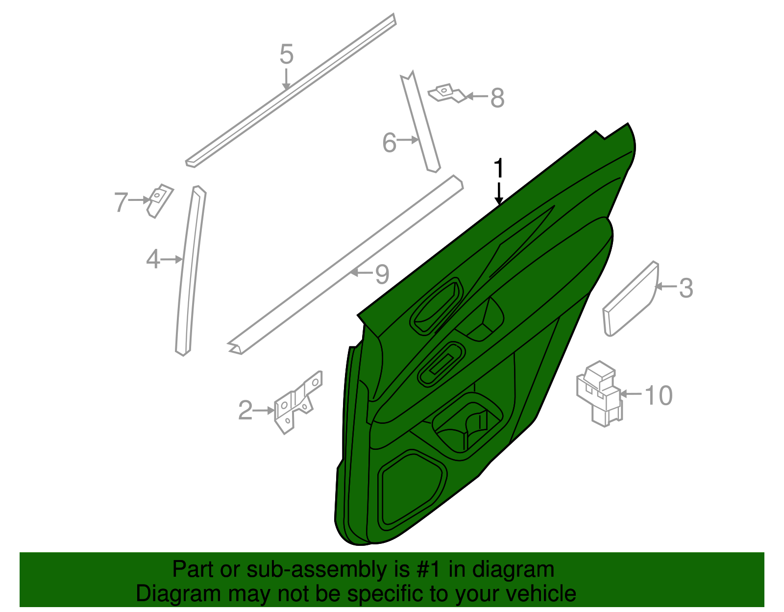 2016-2018 Infiniti QX60 Door Trim Panel 829A1-9NF3D | Faulkner Infiniti ...