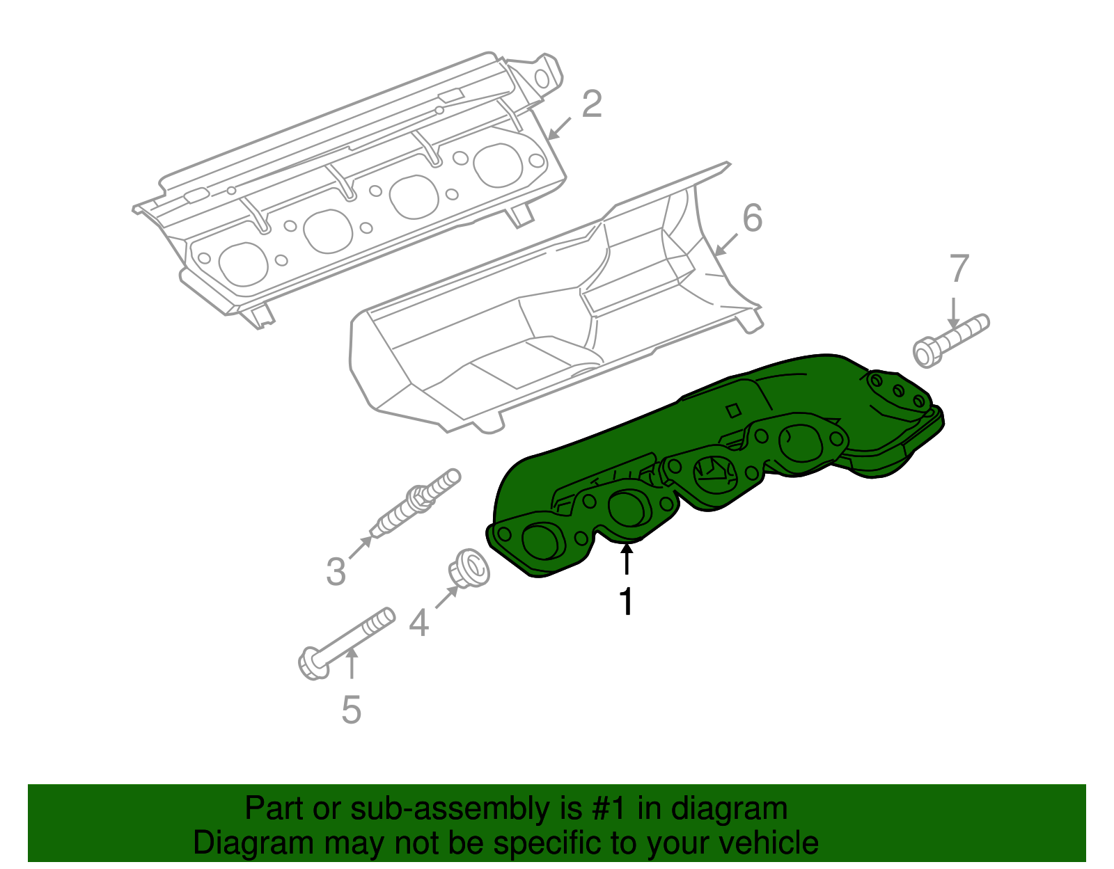 AJ88908 - Exhaust Manifold 2005-2010 Jaguar | Jaguar Euro Parts 4 Less