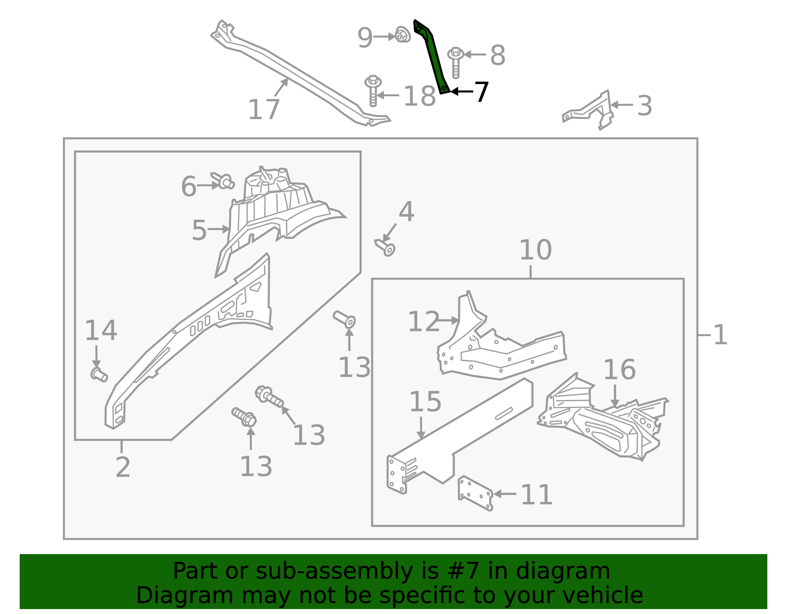 Genuine OEM Ford Part - Support Bracket N1MZ-16A201-A | Genuine OEM ...