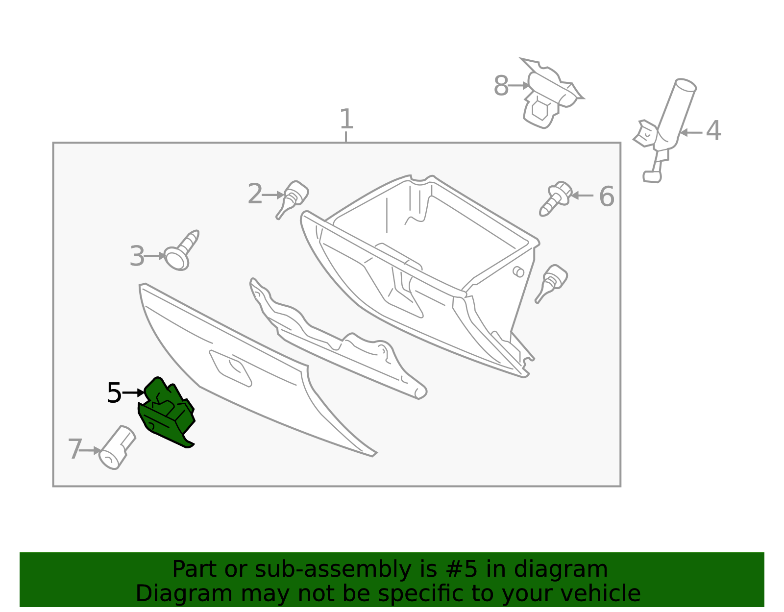 FE01-64-090A-02 - High-Quality Glove Box Latch for AutoNation Parts