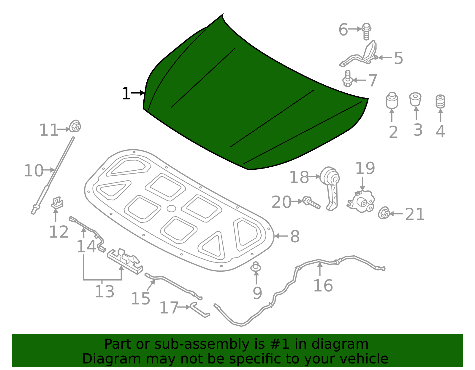2019-2024 Kia Forte Hood 66400-M6000 | OEM Parts Online