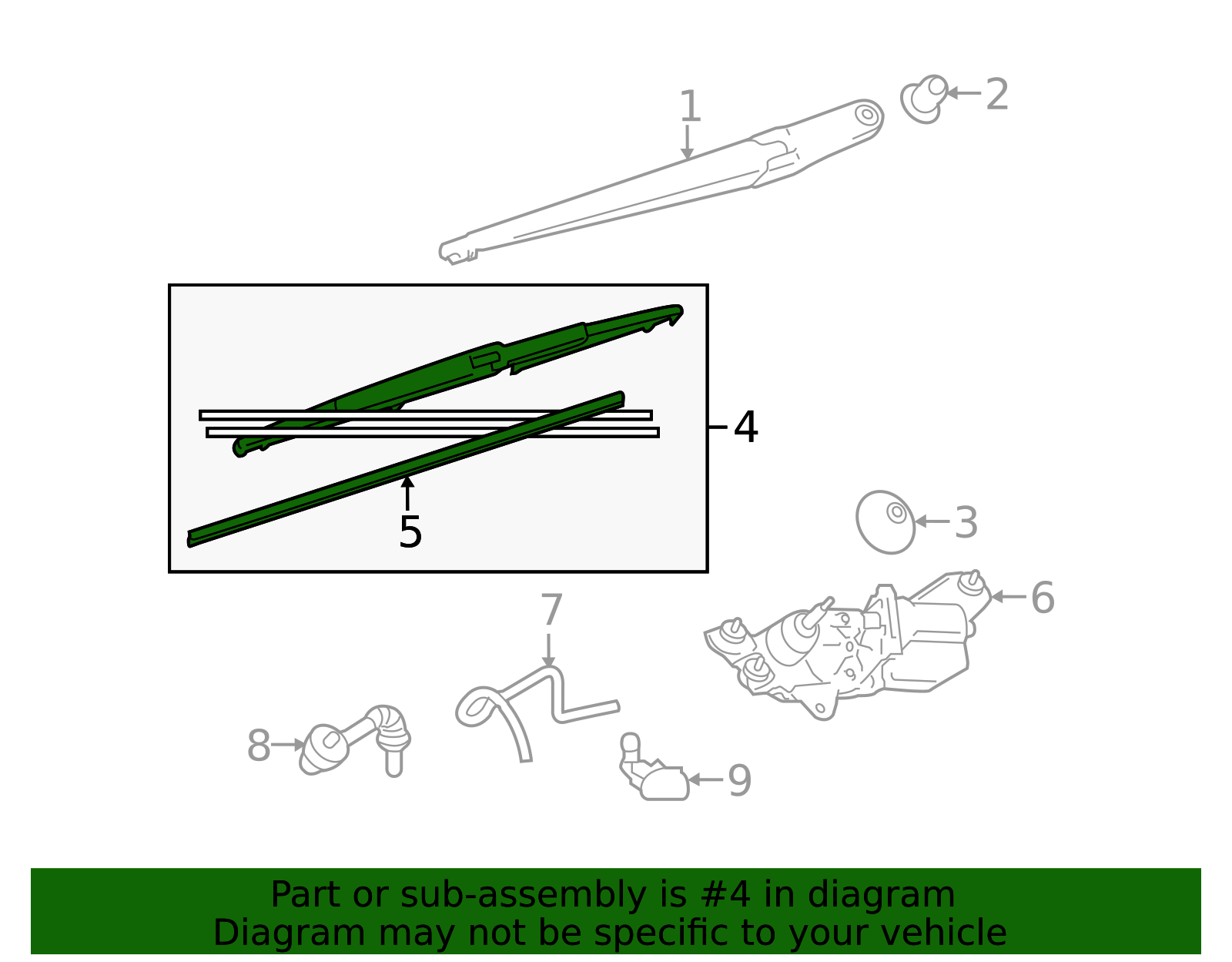2011-2020 Toyota Sienna Wiper Blade 85242-08020 | MotorMotor