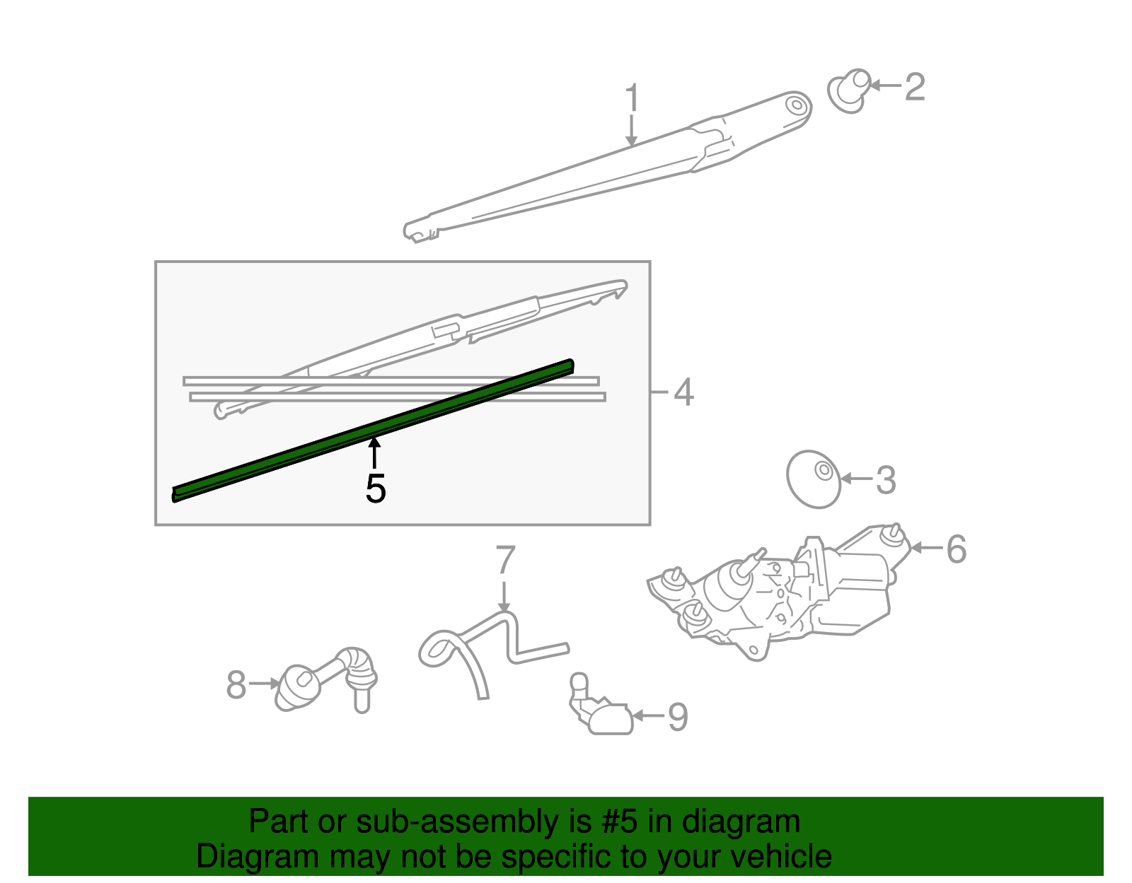 85214-0E050 - Wiper Blade Refill 1998-2020 Toyota | Longo Toyota Parts