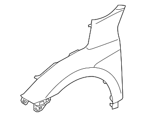 60261-TBA-A00ZZ - Fender 2016-2019 Honda Civic | Honda Parts Online