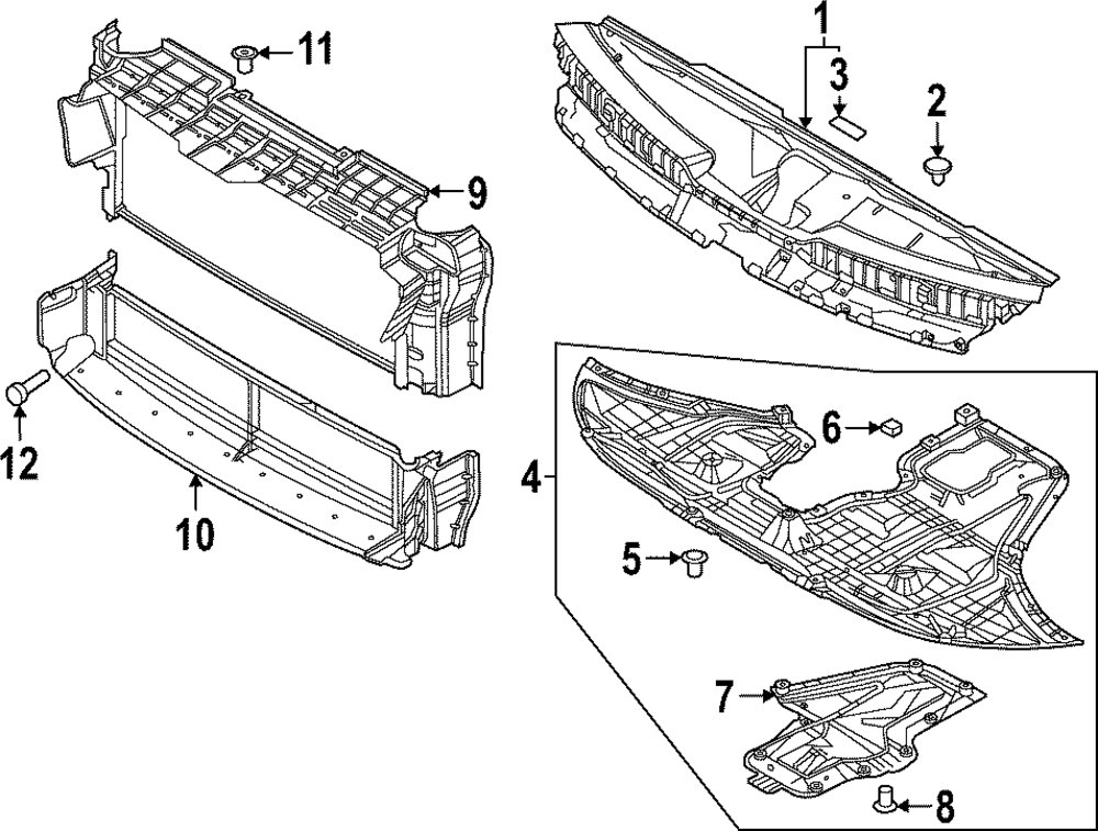 29135-DW600 - Air Guide 2023-2025 Kia Sportage | Kia.Parts Store