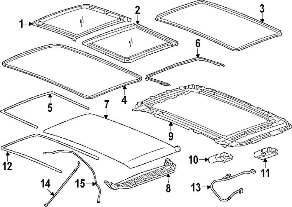 2025 GM Sunroof Glass 26422096 | Capital Chevy Parts