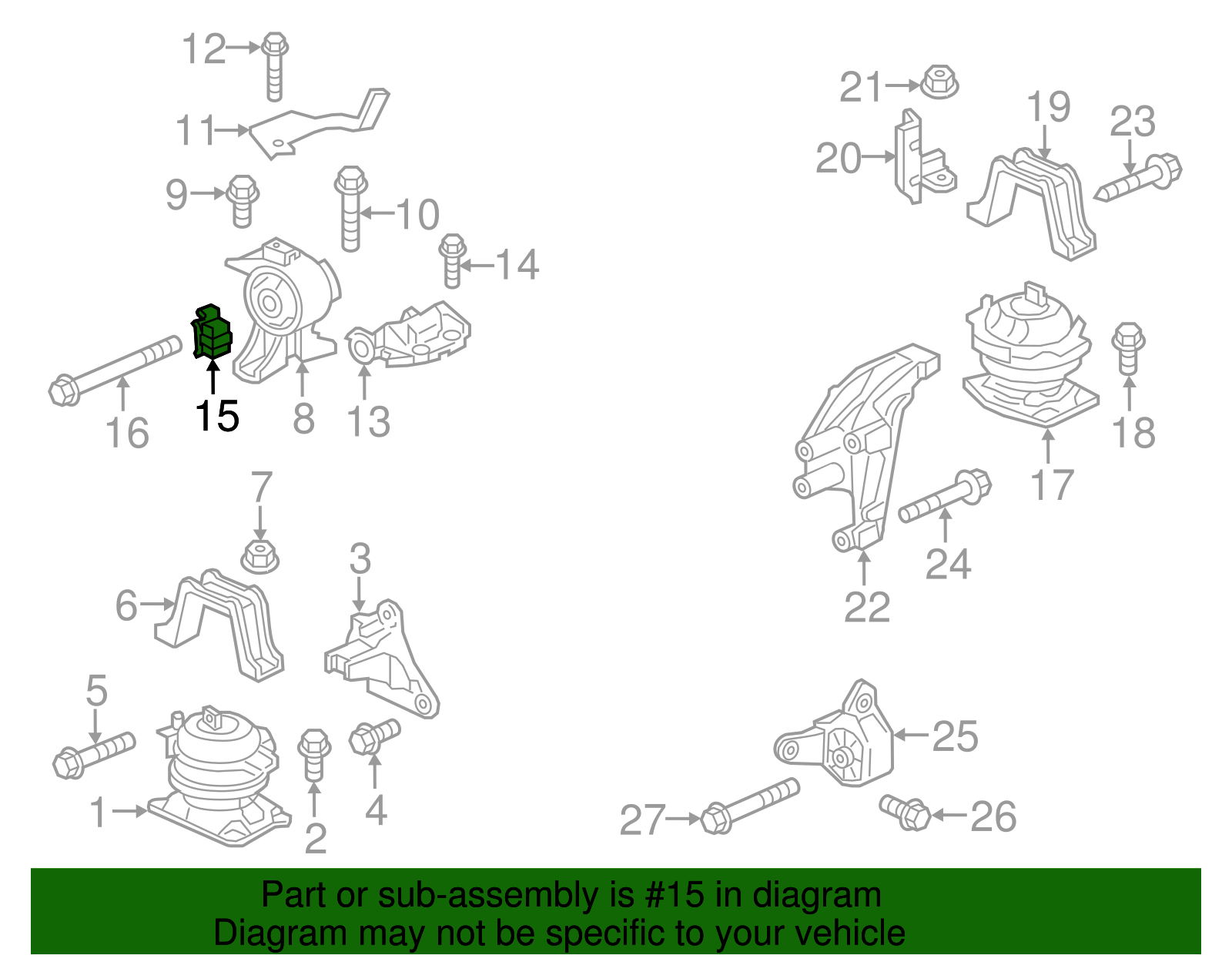 OEM 2006-2017 Honda Side Mount Bracket Damper 50825-S3V-A00 | Honda ...