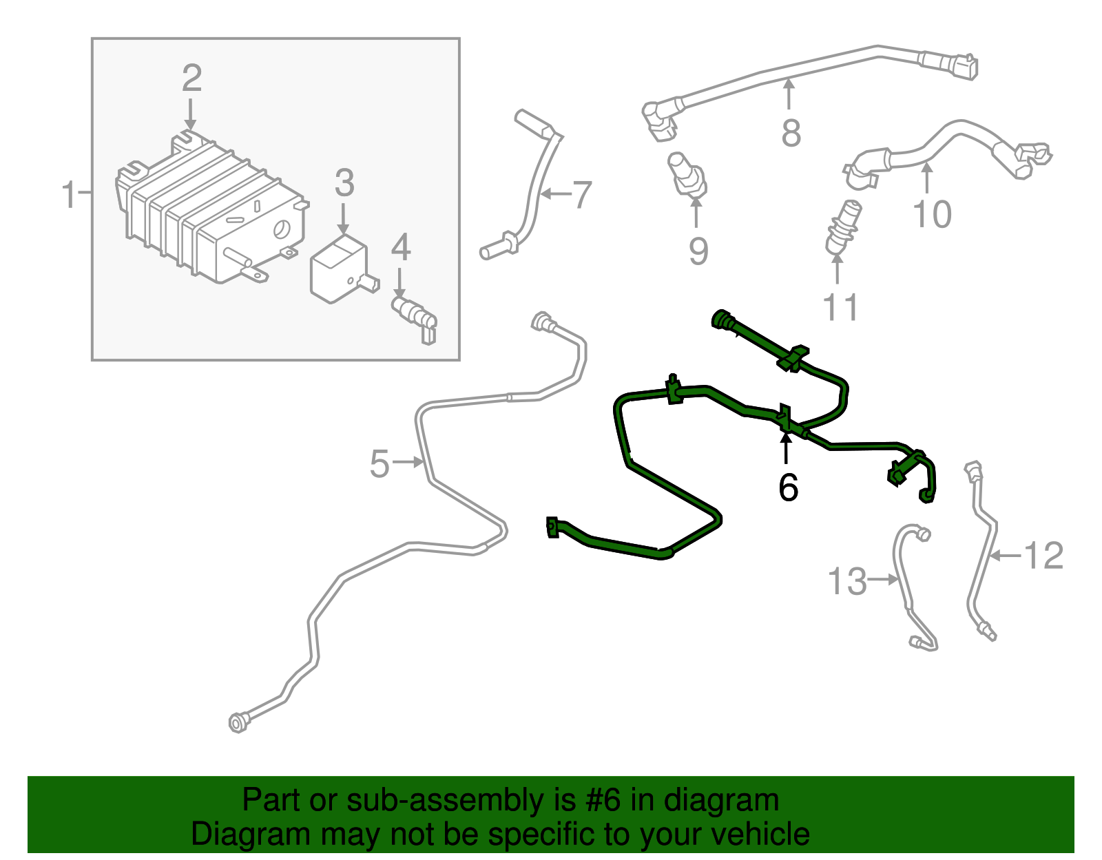 2015-2024 Ford Connector Hose F2GZ-9D683-A | OEM Parts Online