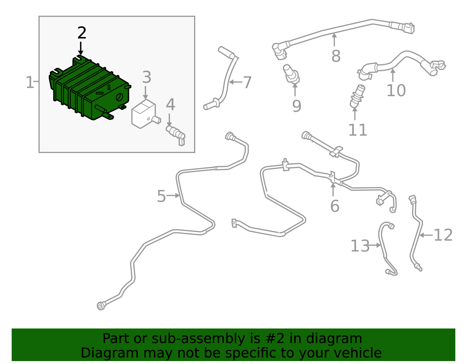 2015-2024 Ford Vapor Canister F2GZ-9D653-C | OEM Parts Online