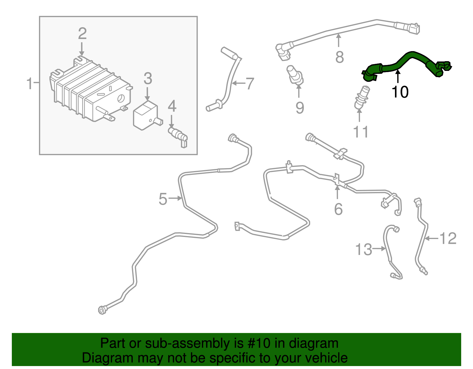 2011-2020 Ford PCV Hose AT4Z-6A664-B | Awesome Parts