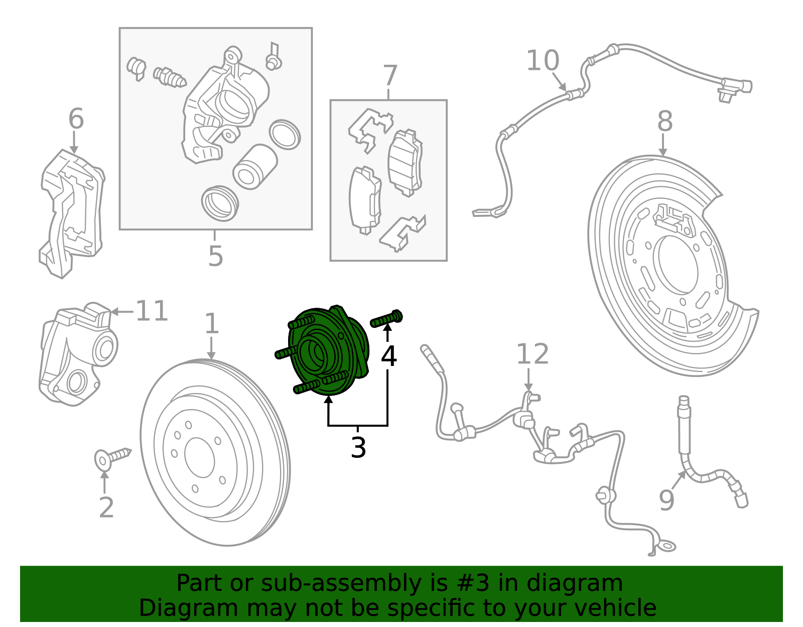 2019-2025 GM Front Hub & Bearing 13544843 | Capital Chevy Parts