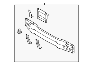 2010-2013 Kia Forte Koup Bumper Impact Bar 86631-1M300 | QuirkParts