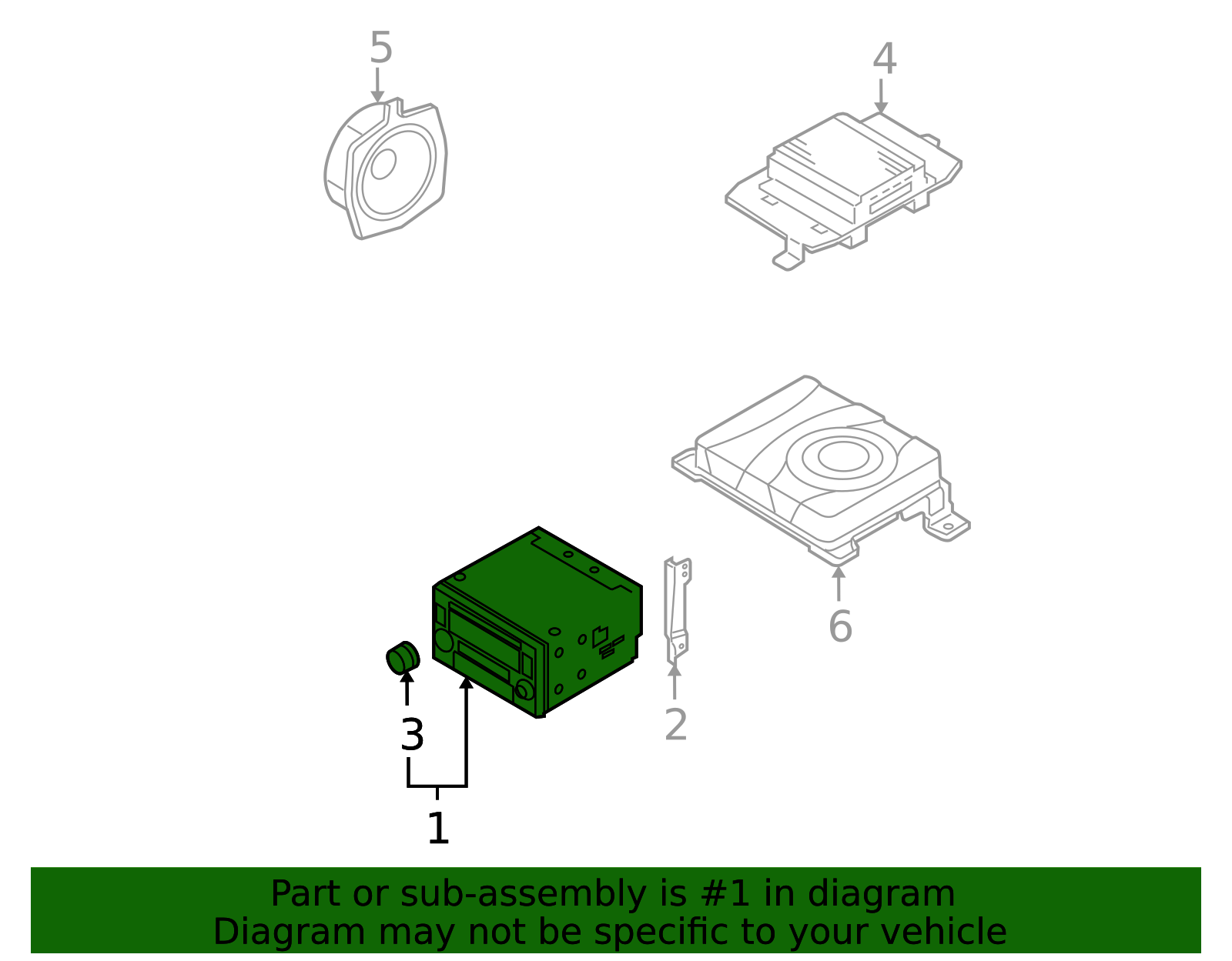 00201-T7000 - Radio - 2008 Hyundai Tucson | World OEM Parts Hyundai