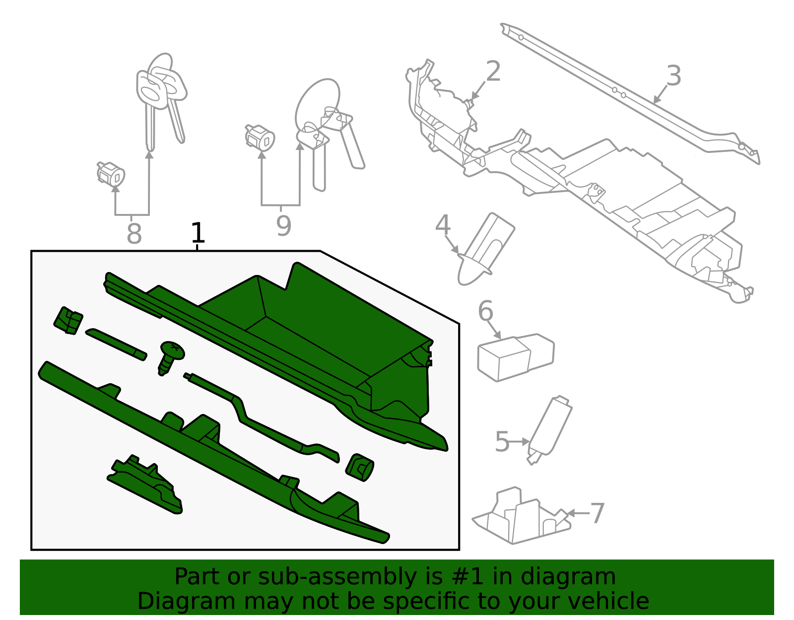 66121AN00A - Glove Box Assembly - 2020-2025 Subaru | Select Subaru Parts