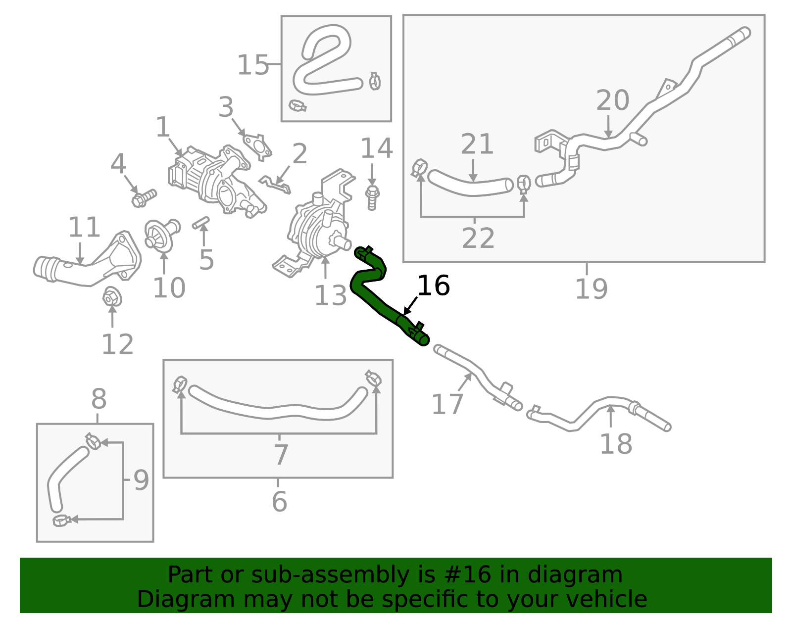 2016-2019 Hyundai Sonata Inlet Hose 36922-3D600 | MotorMotor