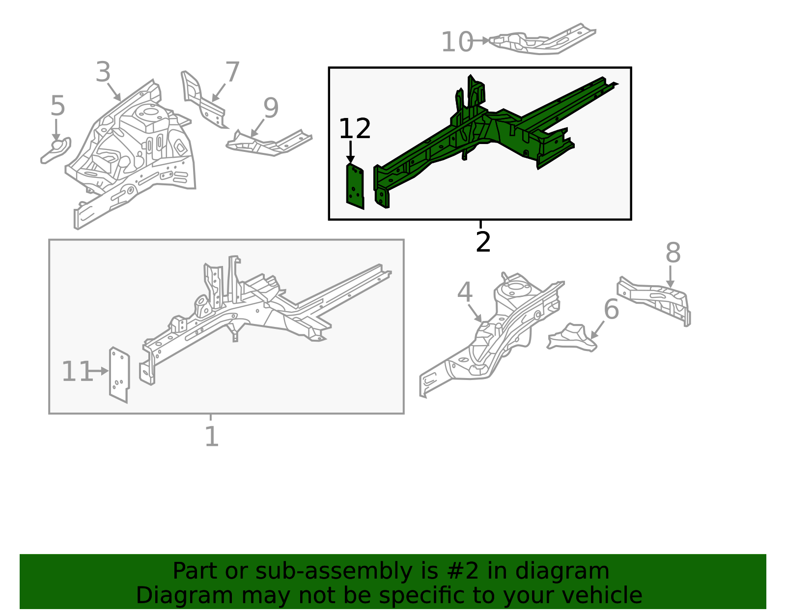 64601-A8000 - Rail Assembly 2017-2020 Kia Optima | Kia.Parts Store