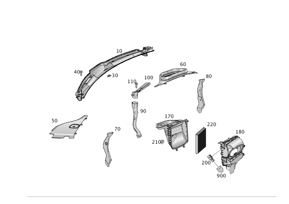 166-830-93-00 - Water Baffle For 2006-2019 Mercedes-Benz | Mercedes ...