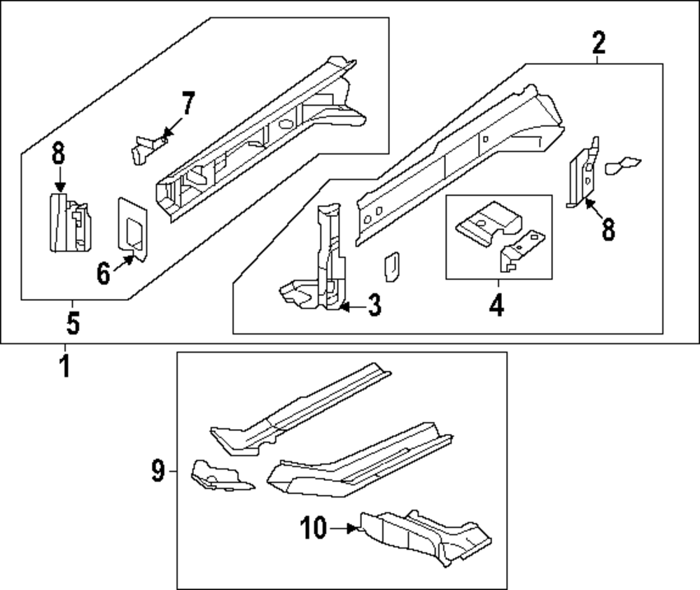 2022-2024 Subaru WRX 2022-2024 Subaru WRX - Frame Side Member ...