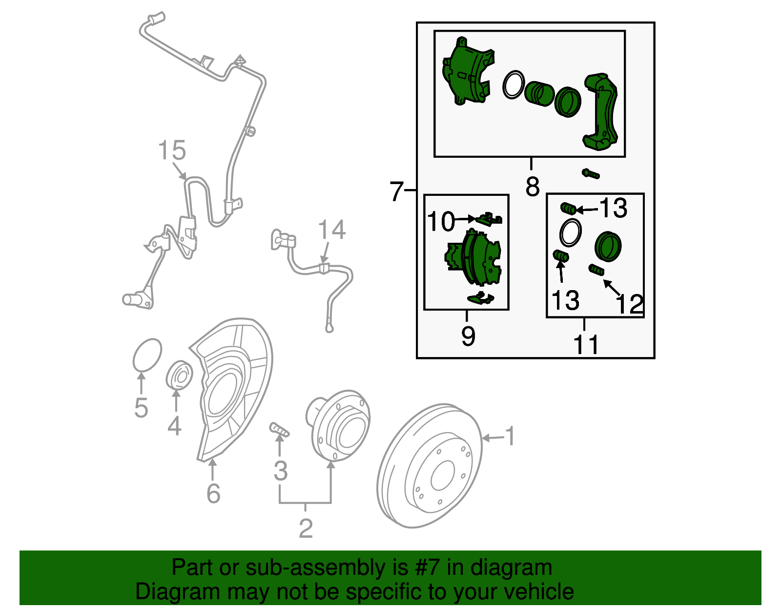 Hyundai - 58110-2C300 - Caliper Assembly - 2006-2008 Hyundai Tiburon ...