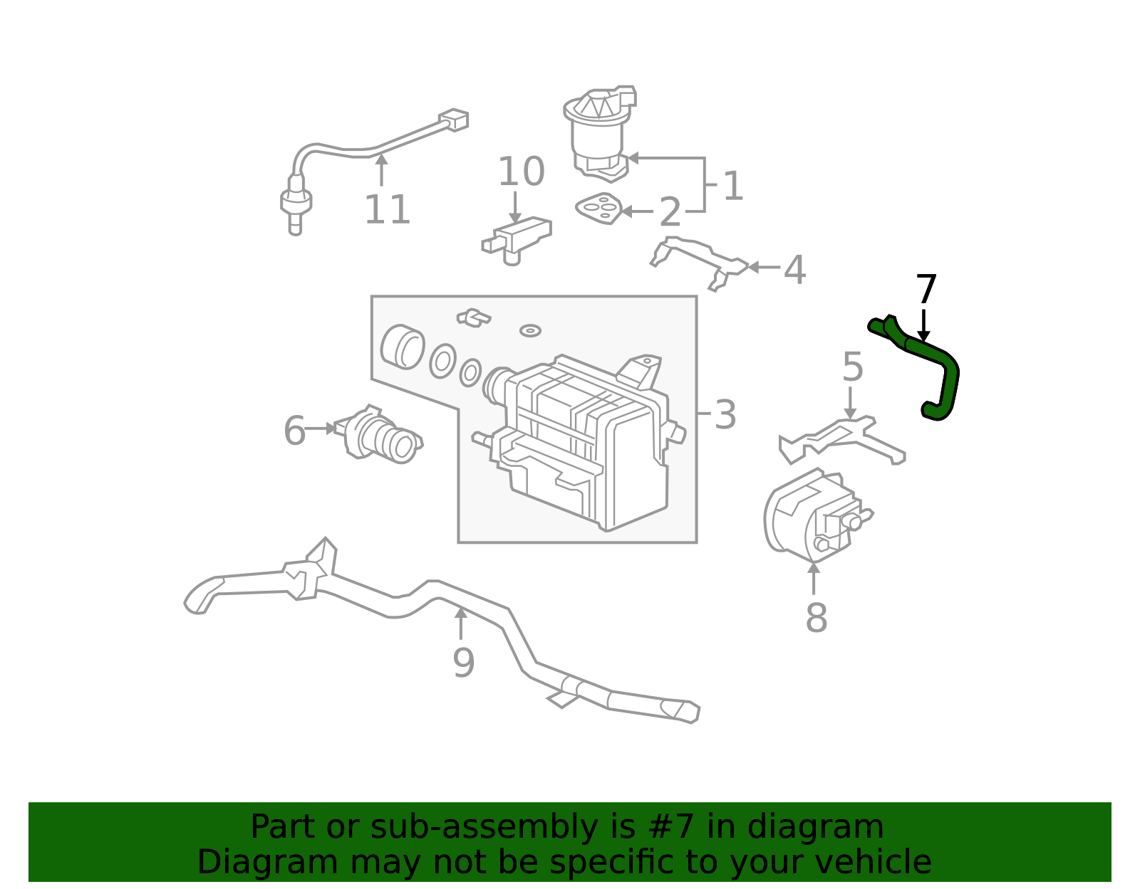 17373-SNC-L00 - Drain Hose 2006-2011 Honda Civic | Honda Parts Online