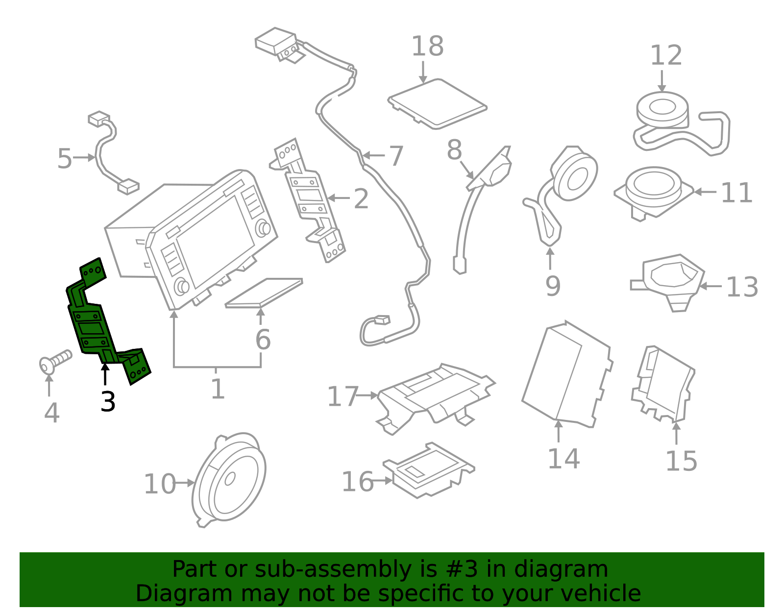 2017-2024 Nissan GT-R Display Unit Mount Bracket 28039-6AV0A | Sullivan ...