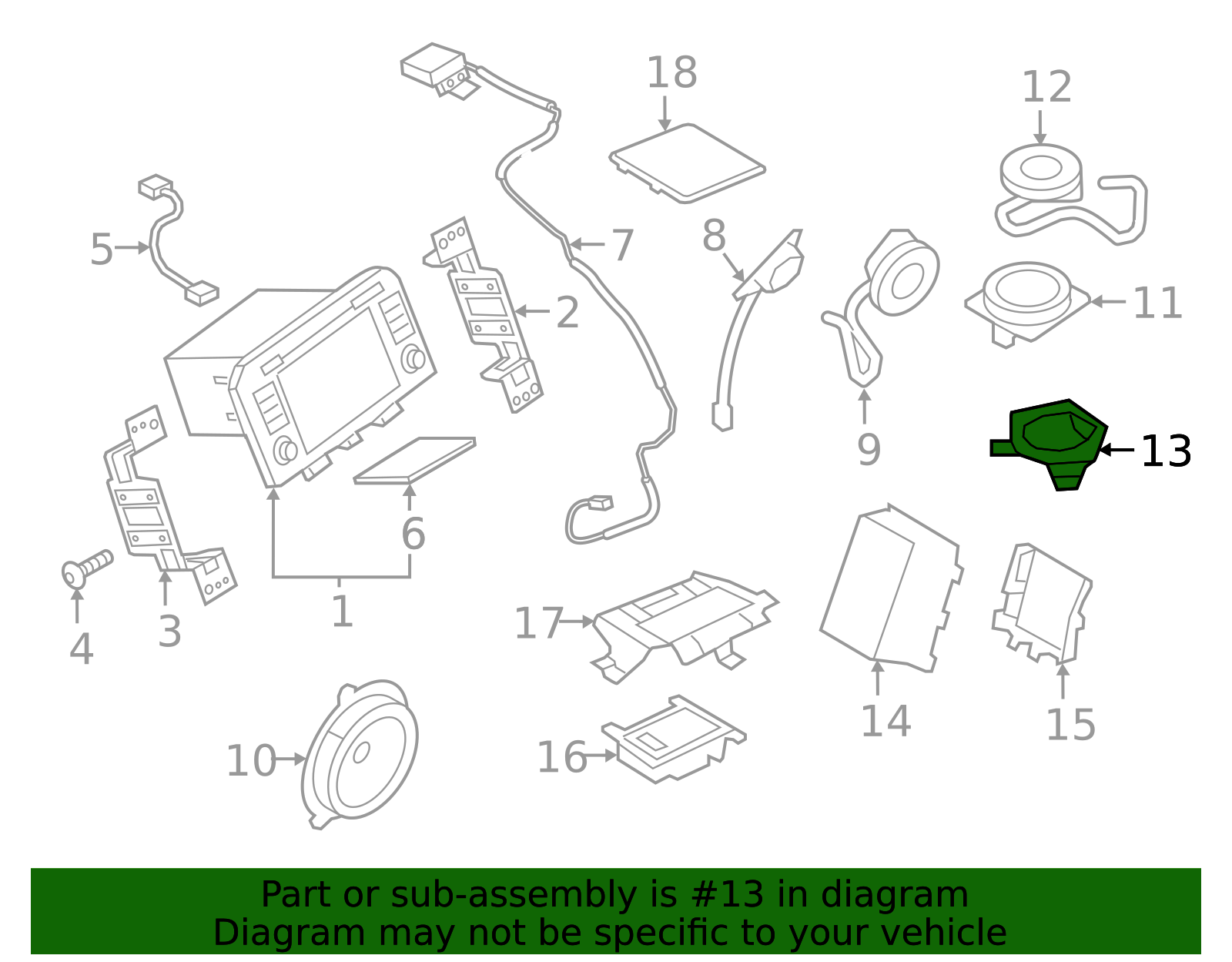 28163-JF20B - Pkg Tray Speaker Bracket 2010-2024 Nissan GT-R | Official ...