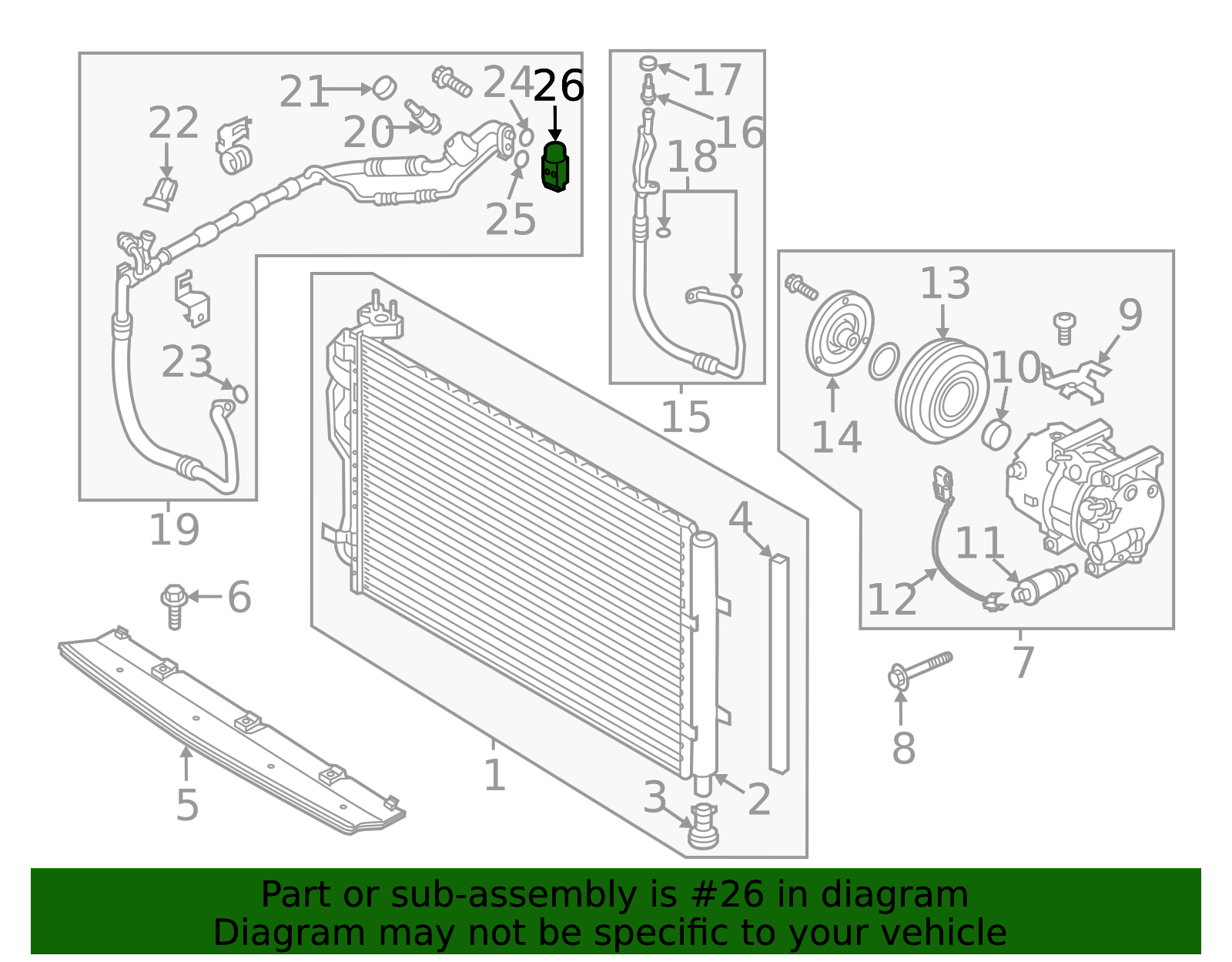 2014-2019 Kia Soul Expansion Valve 97626-B2000 | Kia OEM Parts Outlet