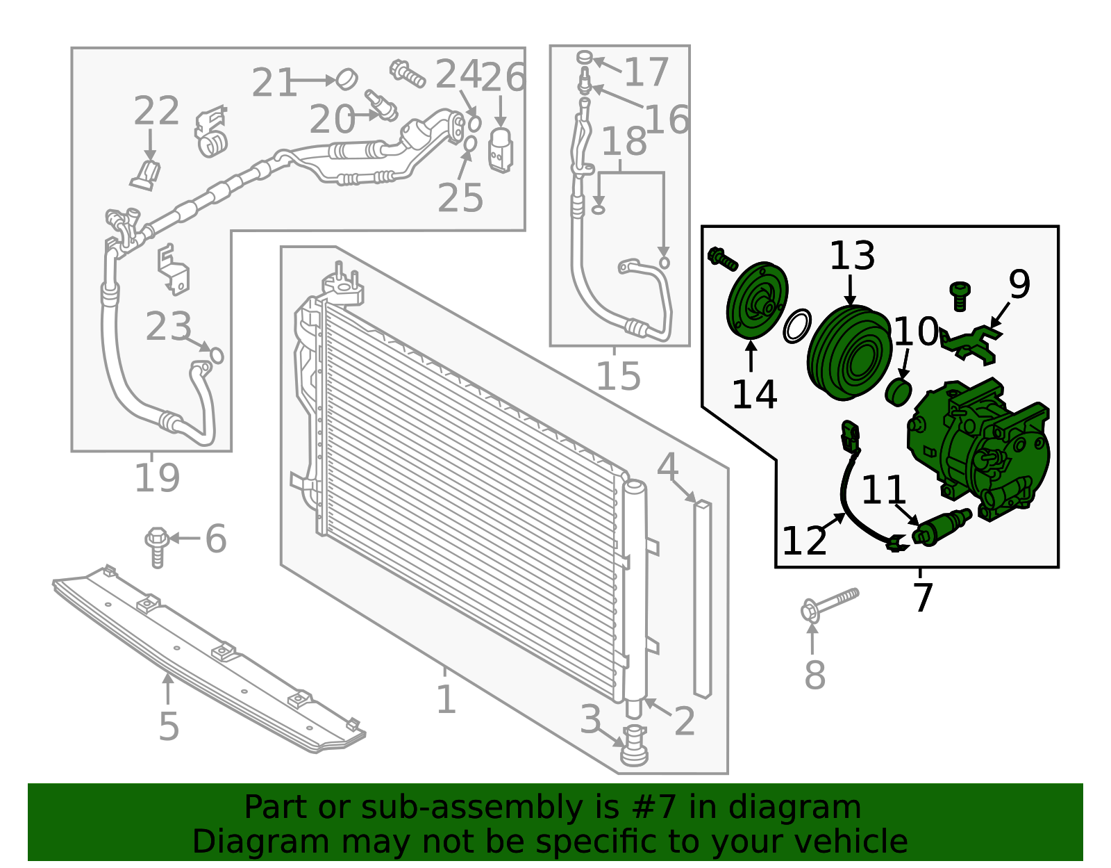 2014-2019 Kia Compressor Assembly 97701-F2800RU | TascaParts.com