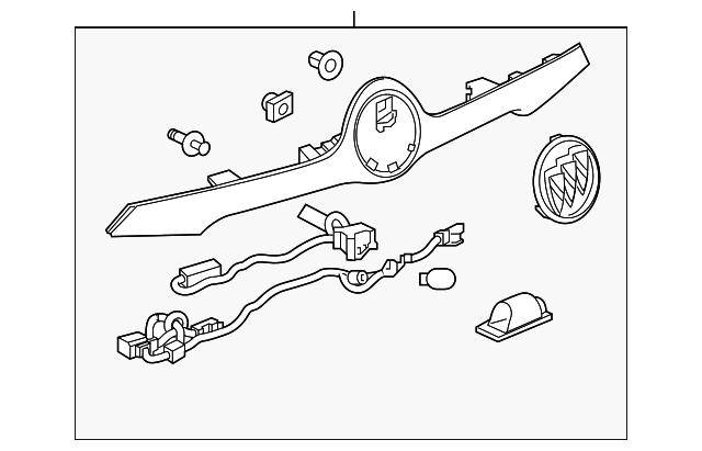 2019-2020 Buick Envision Bright Chrome Rear Closure Center Applique ...