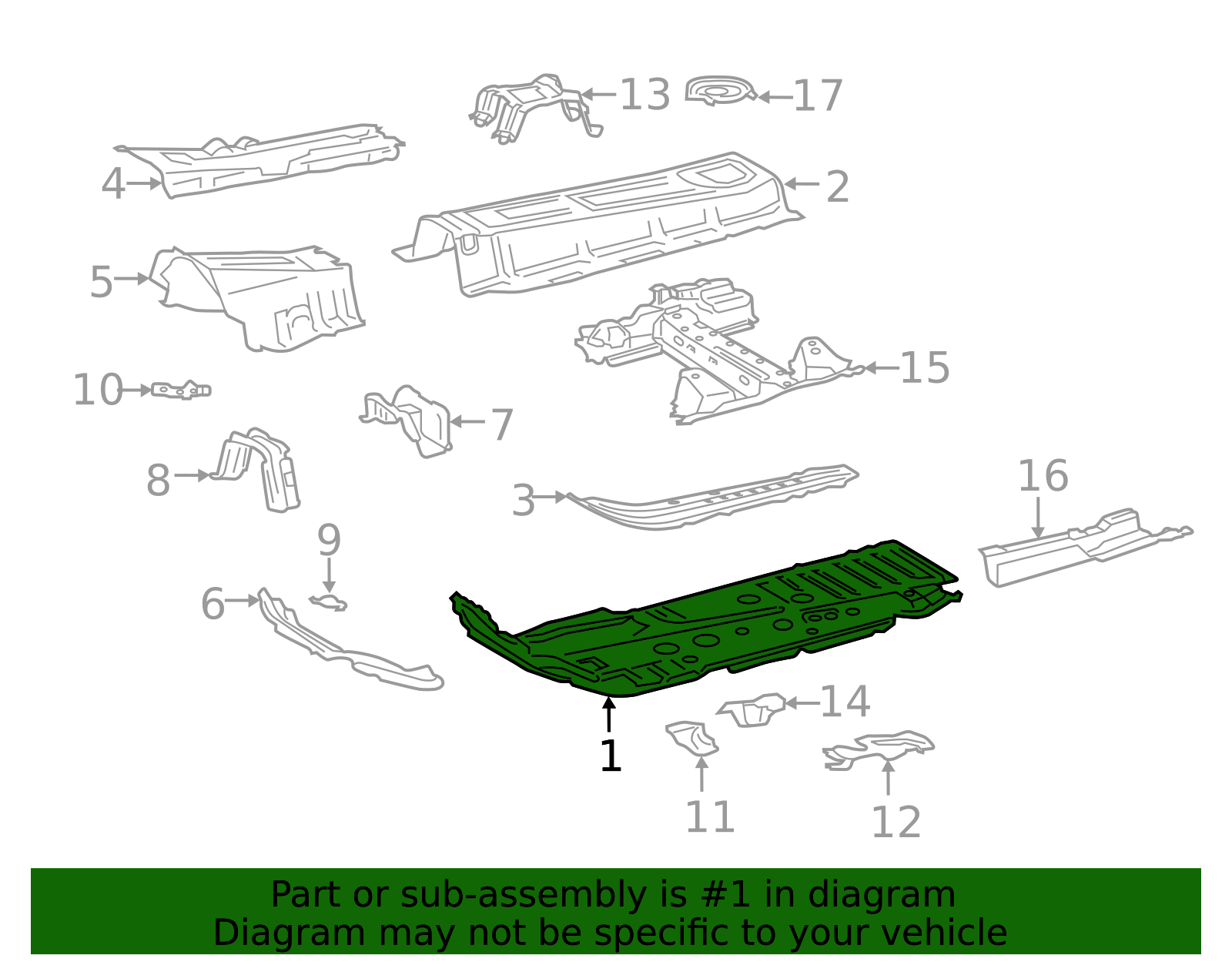 58112-0R040 - Front Floor Pan | Nucar Toyota of North Attleboro