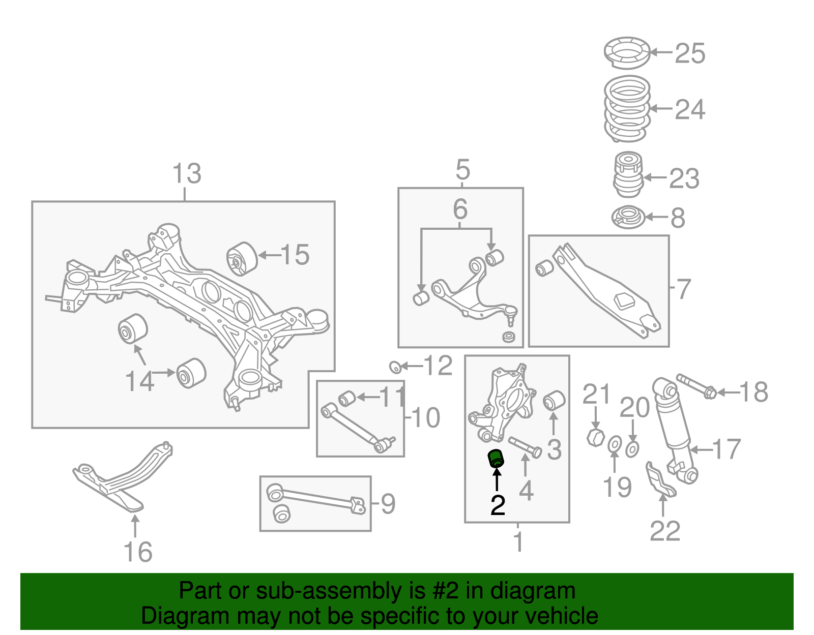 55118-2B000 - Knuckle Front Bushing 2011-2013 Kia Sorento | Kia.Parts Store