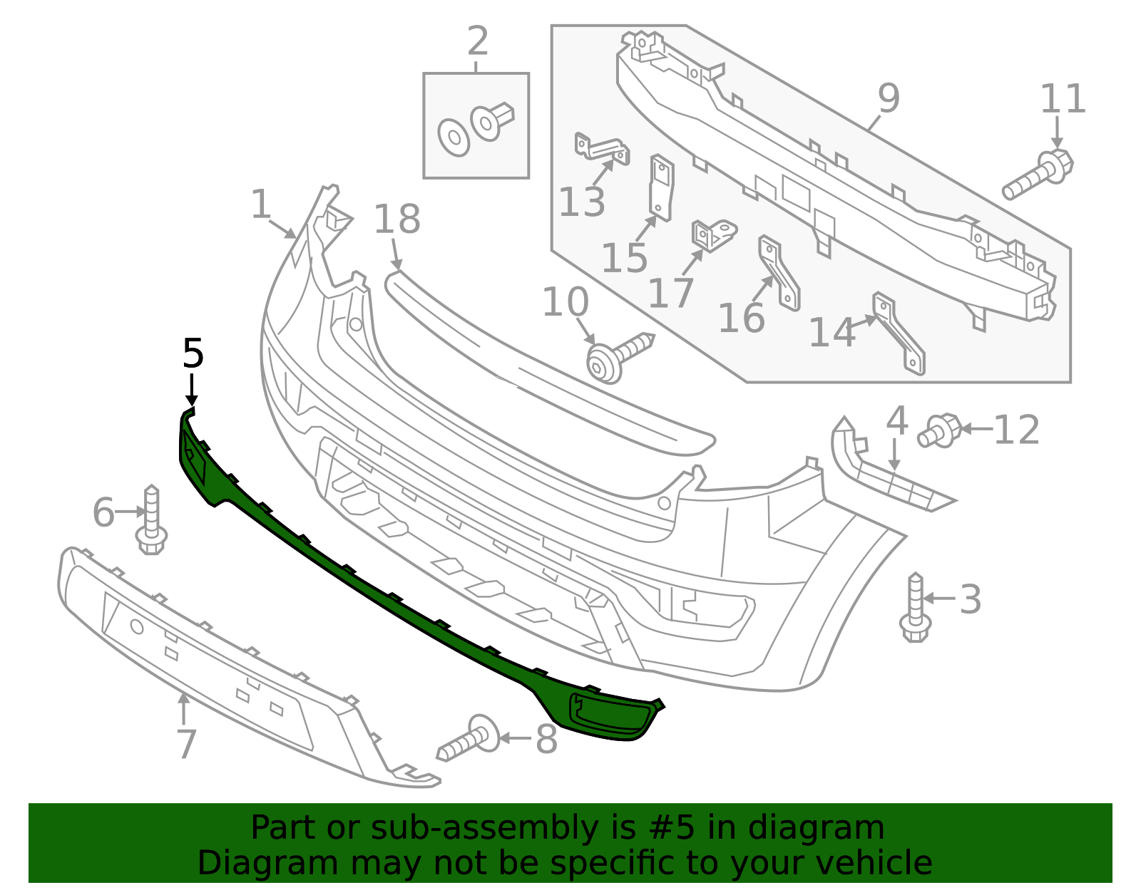 86661-2K500 - Upper Molding 2012-2013 Kia Soul | Kia.Parts Store