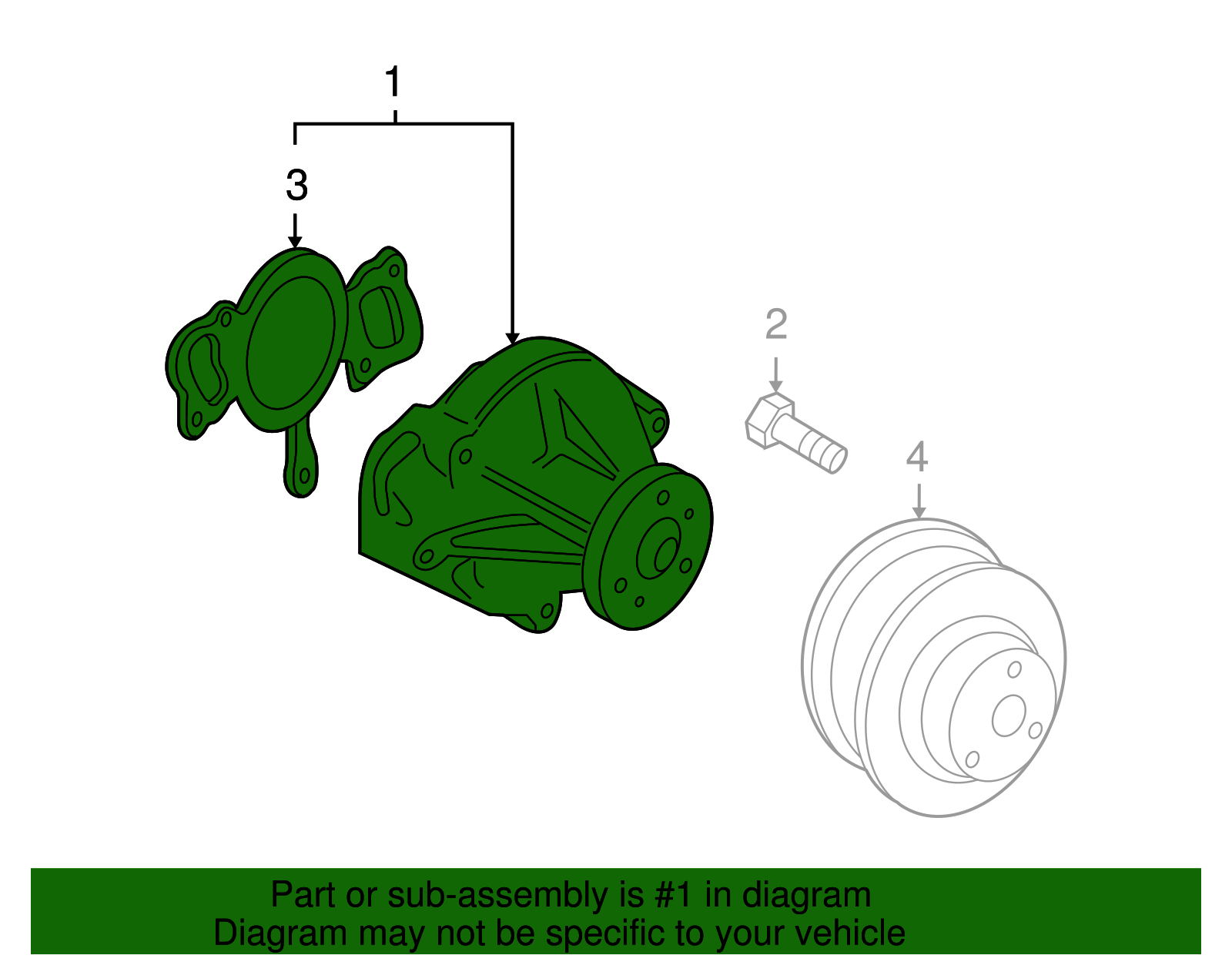 2005-2009 Land Rover Water Pump 4575902 | OEM Parts Online