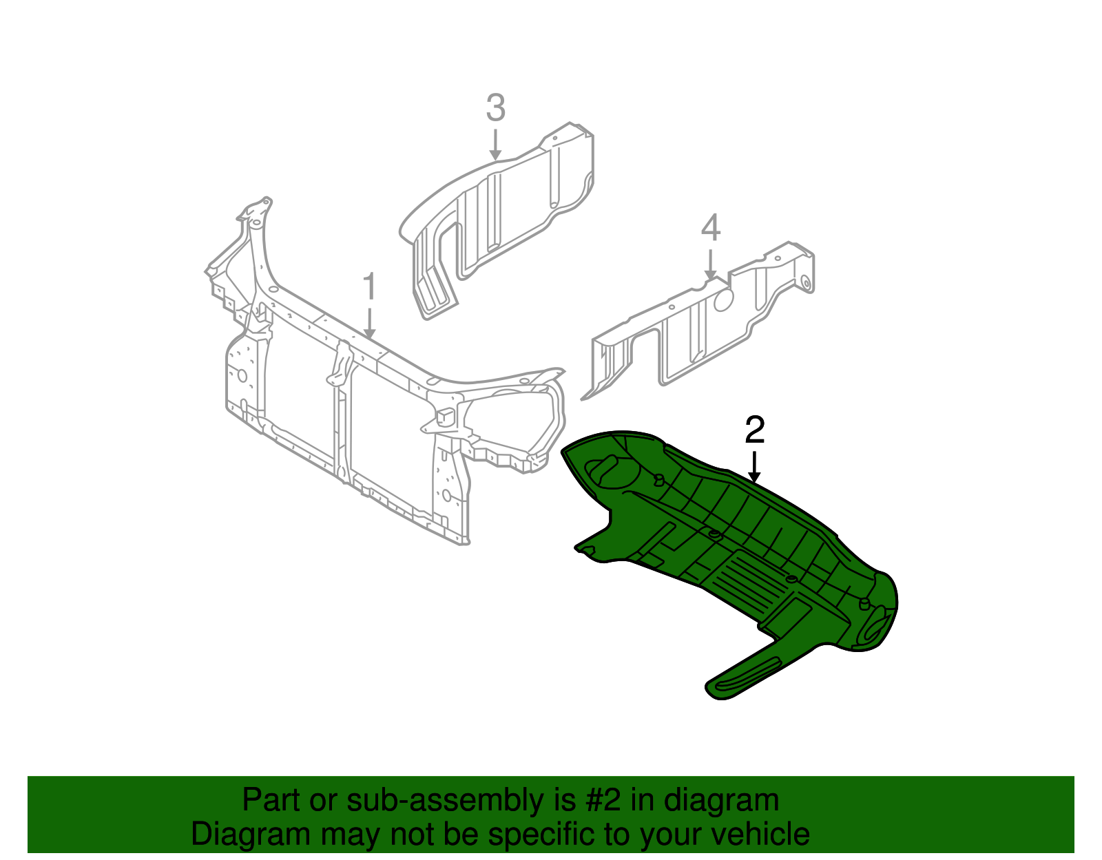 Hyundai - 29110-2E000 - Under Cover - 2005-2009 Hyundai Tucson | OEM ...
