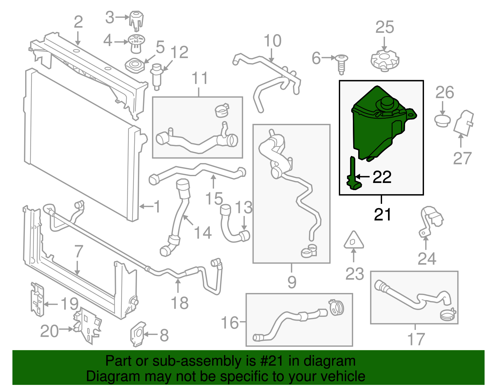 17137601948 - 2009-2017 BMW Expansion Tank (17-13-7-601-948) | BMW of ...