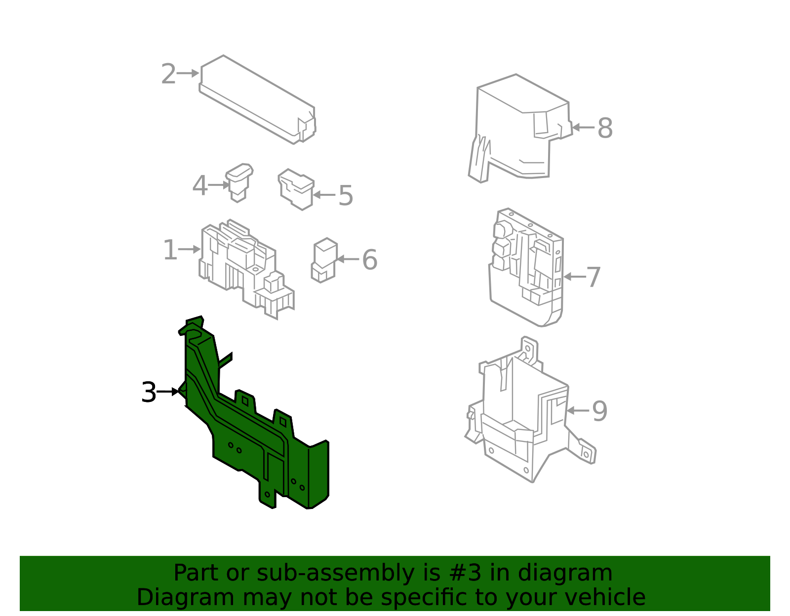 2013-2021 Nissan NV200 Lower Bracket 24387-3LM3A | QuirkParts