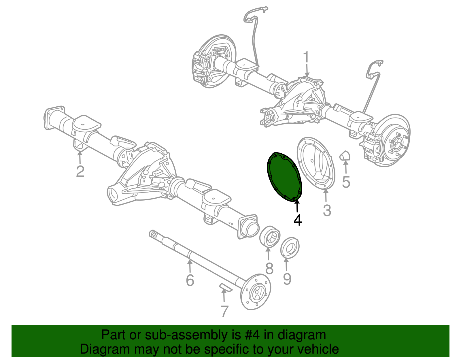2006-2022 GM Rear Axle Housing Cover Gasket 15860607 | Capital Chevy Parts