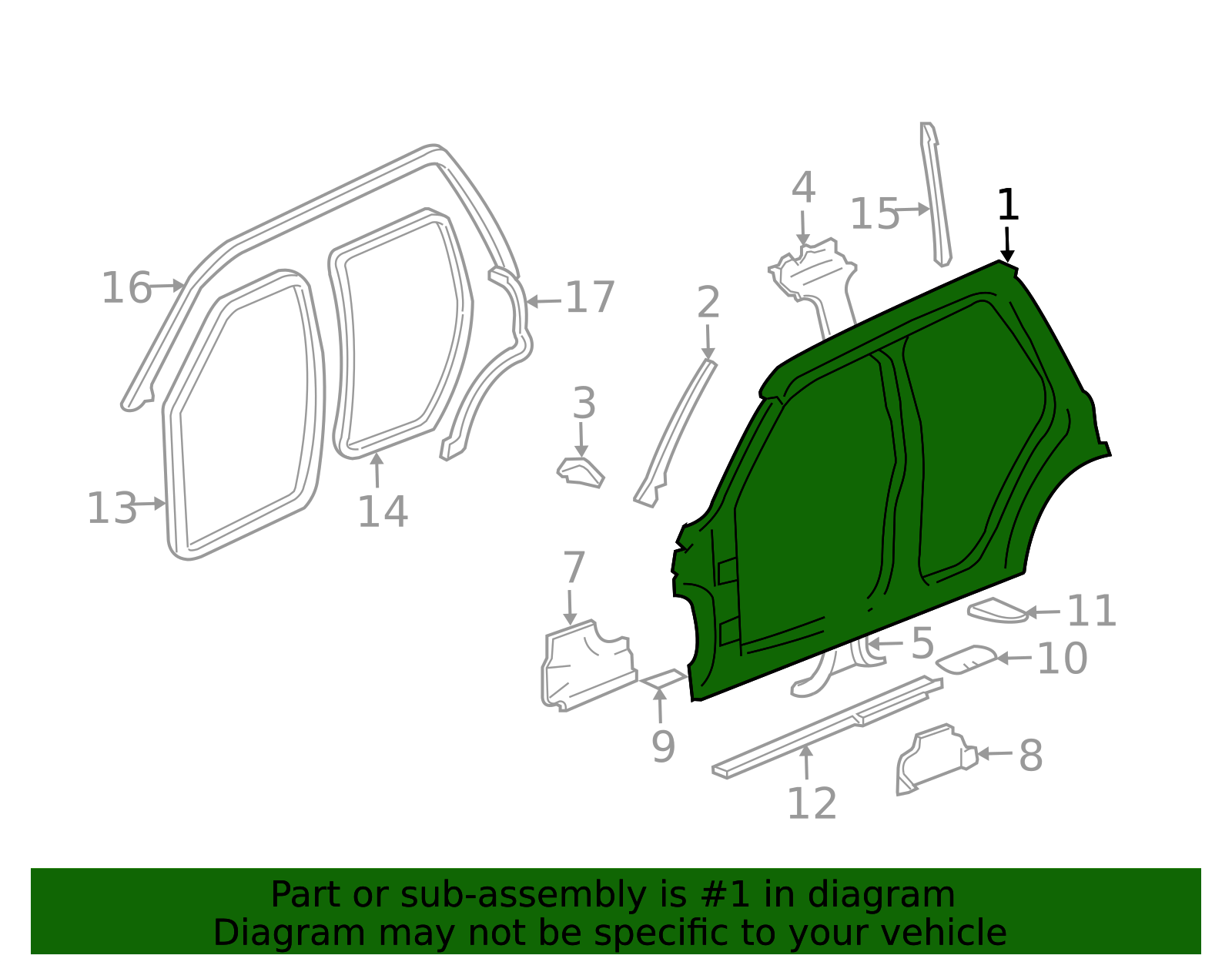 2006-2009 GM Uniside Assembly 89045417 GM | GMPartsDirect.com