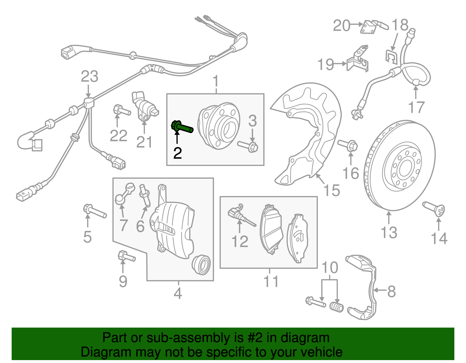 2015-2021 Volkswagen Hub & Bearing Mount Bolt WHT-000-237 | OEM Parts ...