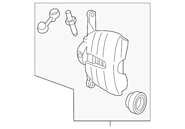 2015-2025 Volkswagen Disc Brake Caliper 8V0-615-123 | VW Direct Auto Parts