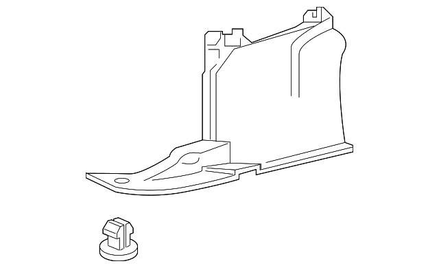 Genuine Toyota Radiator Support Splash Shield part# 51444-12090 for ...