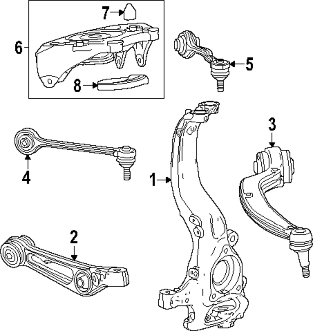 OEM GM Strut Mount For 2023-2025 GM - Part No. 85576129 | Karl Kustoms ...