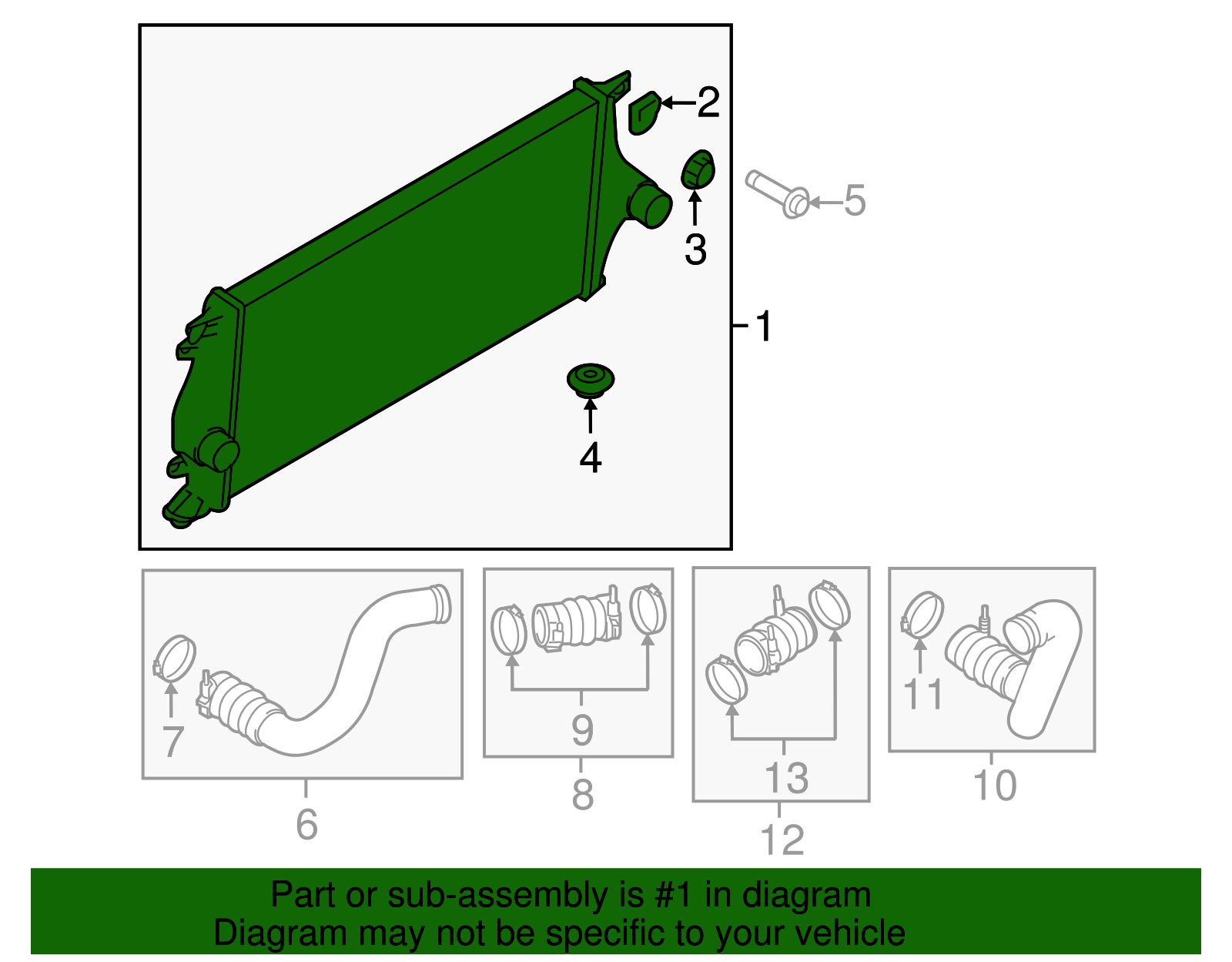 2016-2019 Nissan TITAN XD Inter-Cooler 14461-EZ40B | Bill Kay Nissan Parts