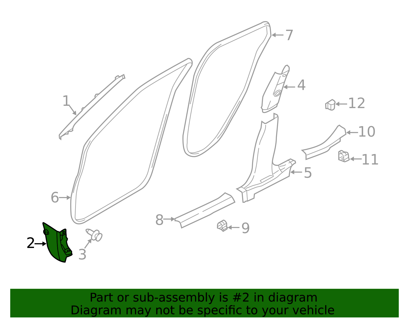 2018-2025 Nissan Cowl Trim 66901-5RB0A | Bill Kay Nissan Parts