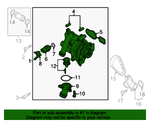 2008-2018 Volkswagen Water Pump Assembly 06H-121-026-ED | OEM Parts Online